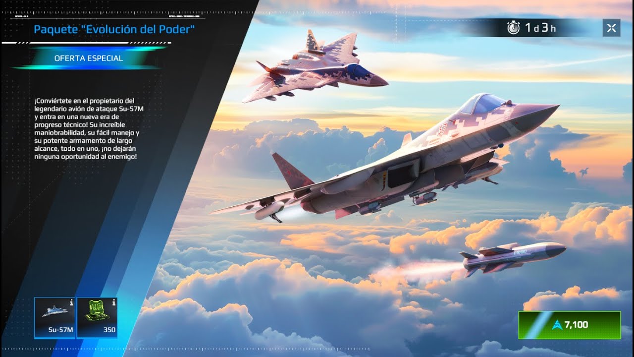 El avion RUSO 🇷🇺 Legendario *SU-57M* [Modern Warships] - YouTube