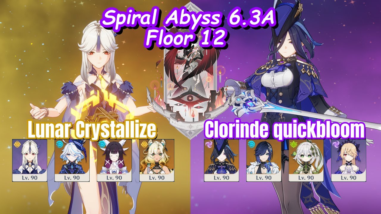 🌙 Lunar Crystallize is INSANE! C6 Ningguang & C0 Clorinde | Spiral ...