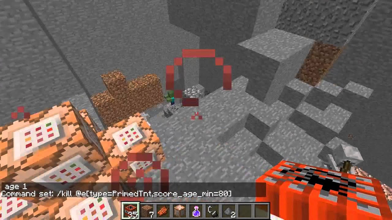 Minecraft Commands | Mining TNT - YouTube