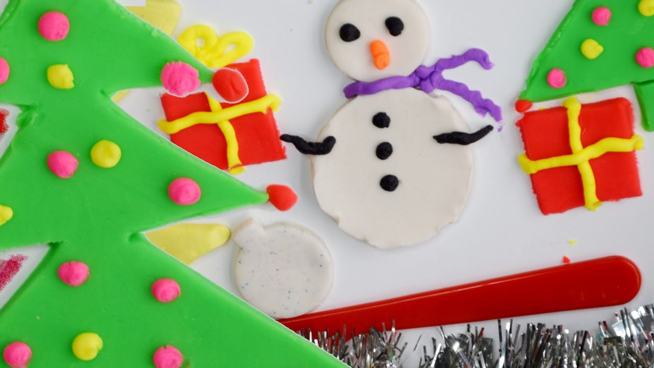 Play Doh Christmas Tree & Snowman - YouTube