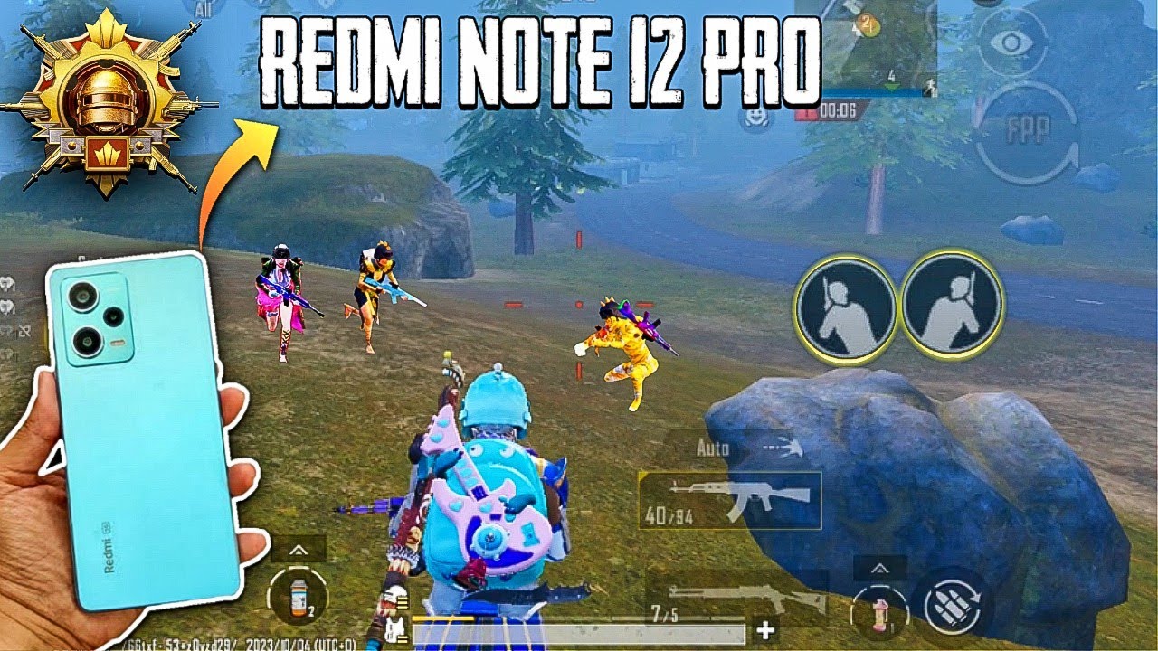 Redmi Note 12 Pro 2024 Pubg Test 🥵 | Smooth + 60 FPS ⚡ | Pubg Mobile ...