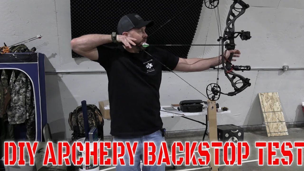 DIY Archery Target Backstop Test (Does it Stop an Arrow?) - YouTube