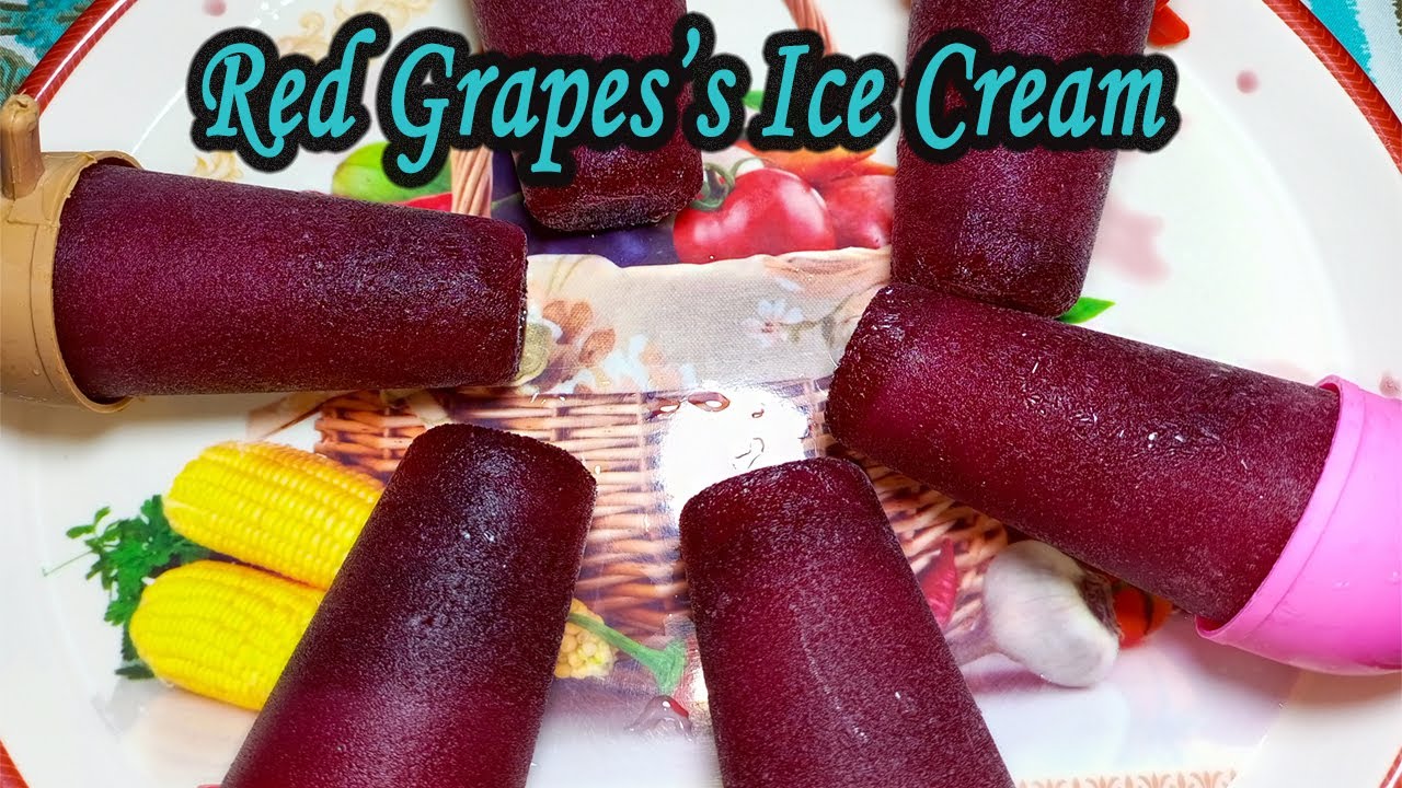 Icecream Recipe | Red Grapes Juice's Icecream | Easy Icecream Recipe ...
