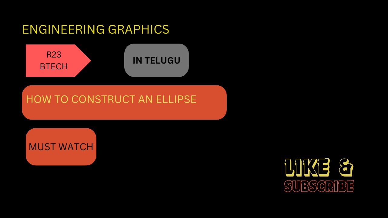 How to construct an ellipse || general method||engineering graphics ...