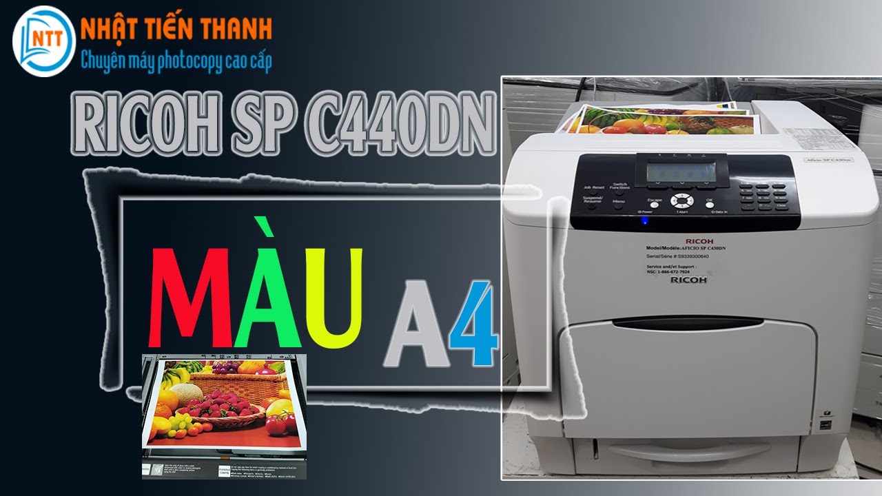 Máy Ricoh Aficio SP C440DN - C431DN - Công Ty Máy Văn Phòng NHẬT TIẾN ...