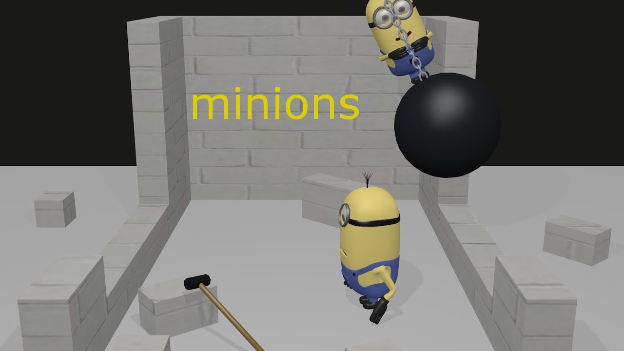 Miley Cyrus - Wrecking Ball parody - 3d minions - YouTube