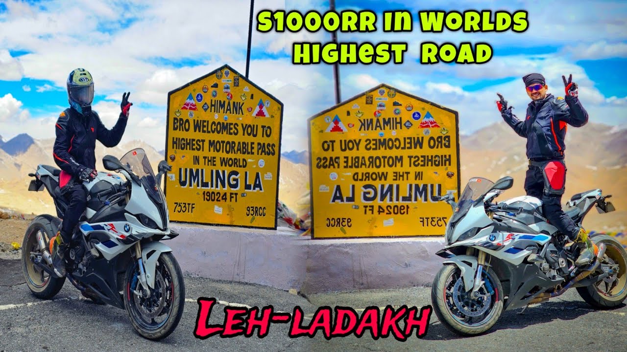 Finally Reached World's Highest Motorable Road With Bmw S1000RR ️ - YouTube