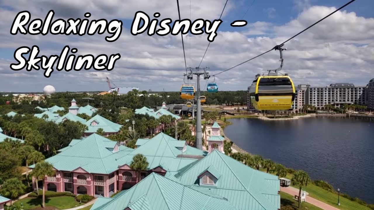 Disney Skyliner Relaxing 1 Hour Video - Walt Disney World - YouTube