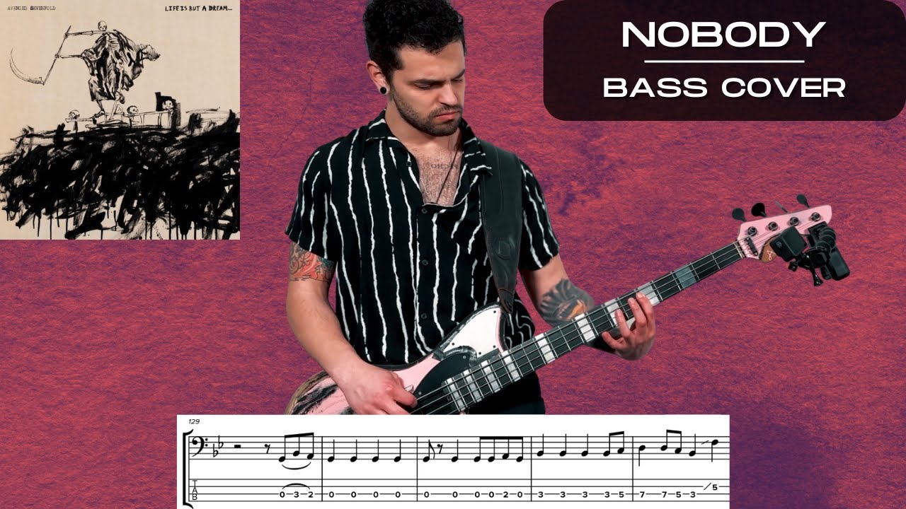 Avenged Sevenfold - "Nobody" | BASS COVER (Play Along Tabs) - YouTube