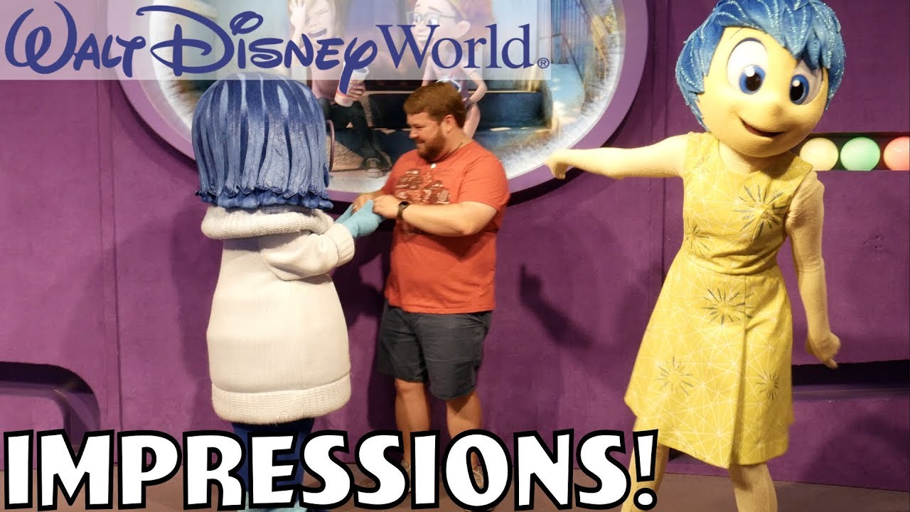 I MADE SADNESS HAPPY?!? - Disney World Impressions - YouTube