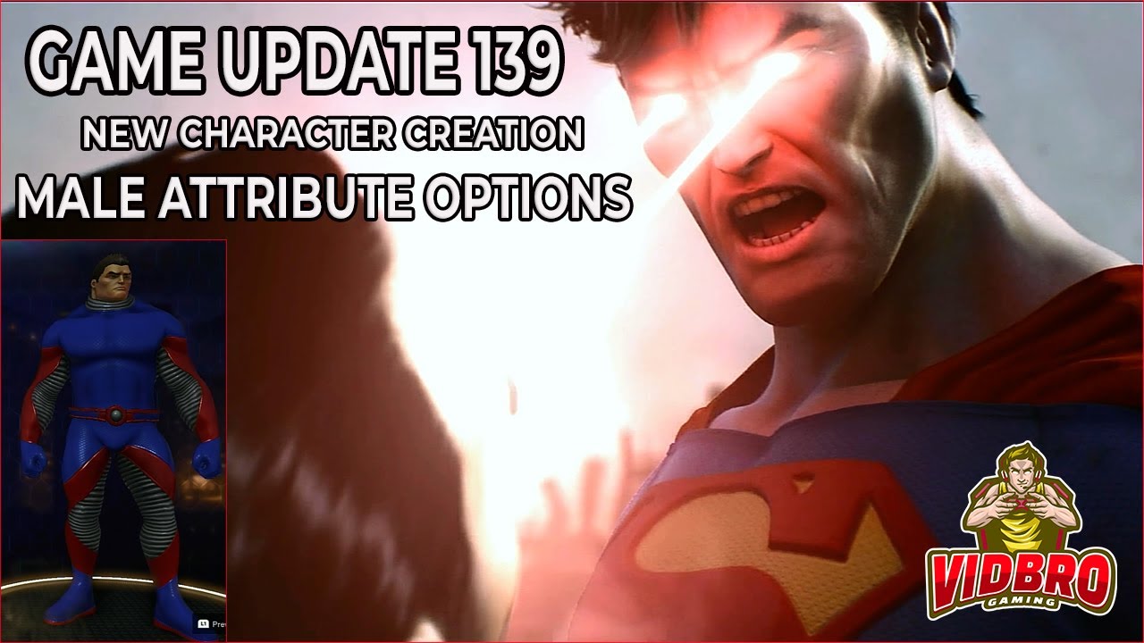 DCUO : New Character Creation 2023 | Male Attribute Options - YouTube