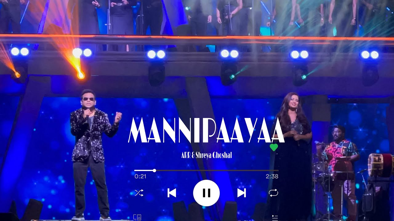 MANNIPAAYA - VINNAITHAANDI VARUVAAYA ( Live performance by A.R.Rahman ...