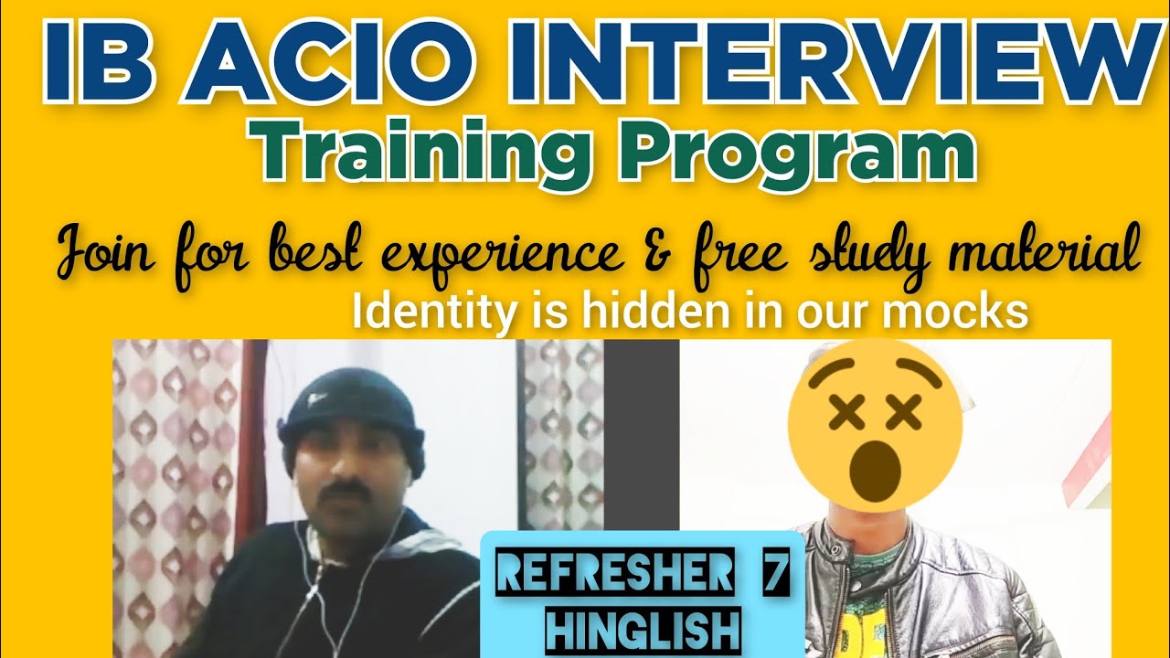 IB acio interview 51 🇮🇳 || Training Program|| Mocks || SRT ||Discussion ...