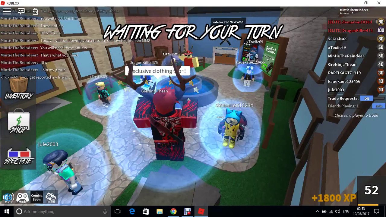 MM2/ Starry Antlers Glitch! / First video / Group - YouTube