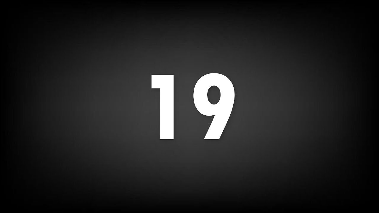 19 Second Countdown Timer | No Copyright - YouTube