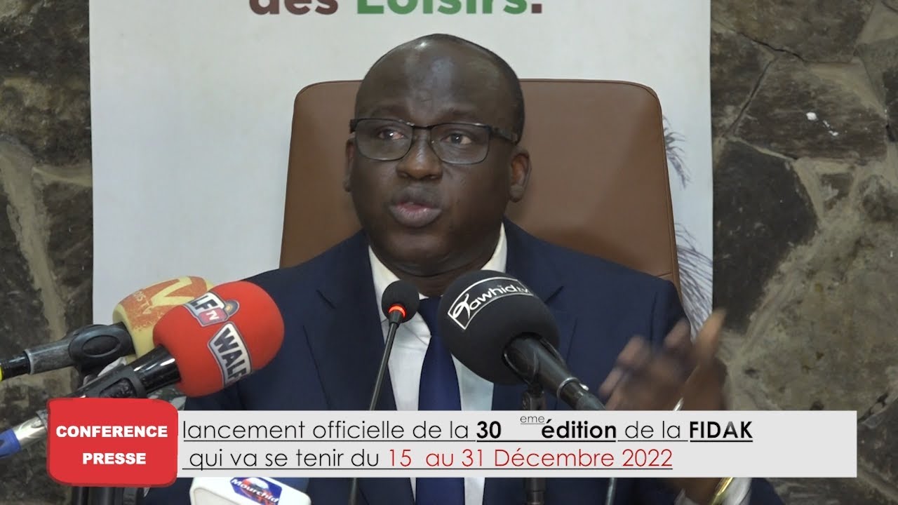 🔴Lancement officiel de la 30eme Édition de la FIDAK qui se tiendra du ...