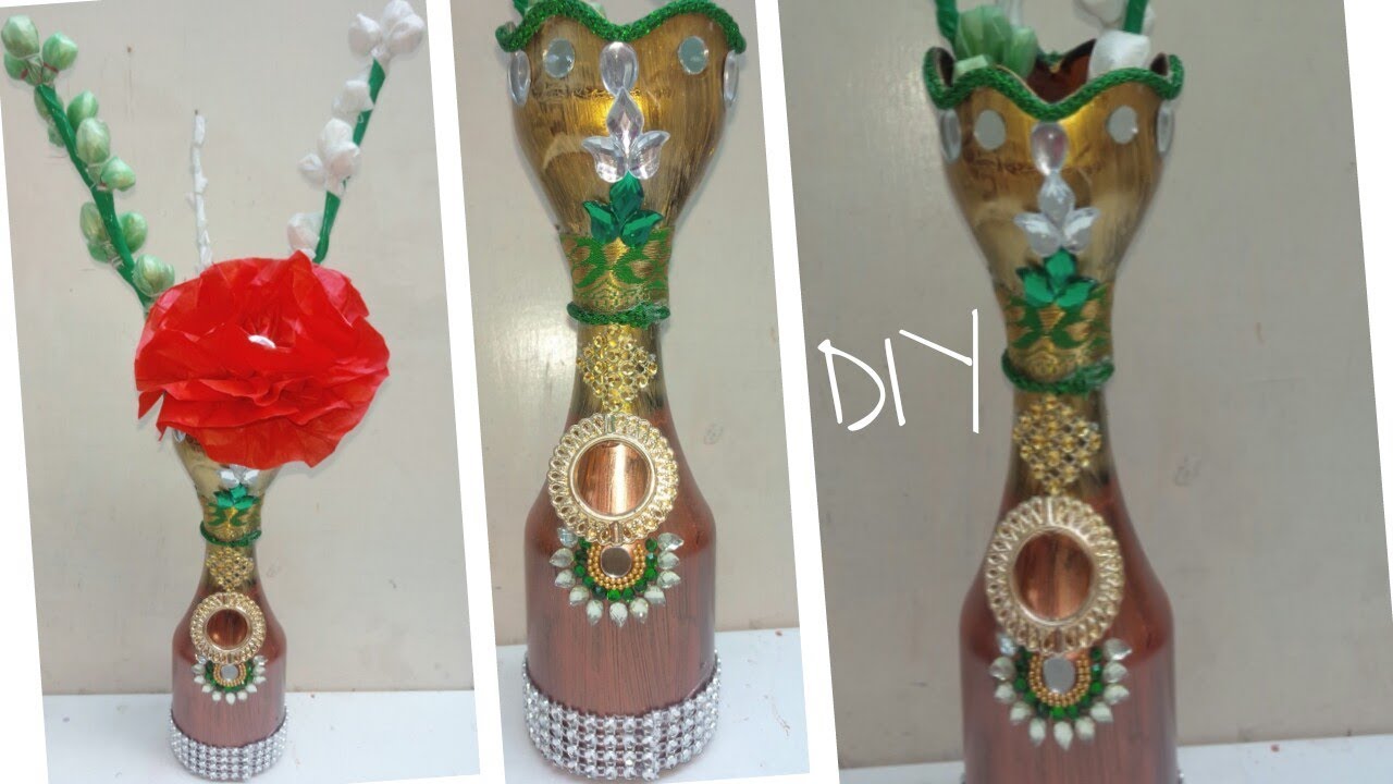 DIY Best out of waste syrup bottle reuse craft idea at home | indi art ...
