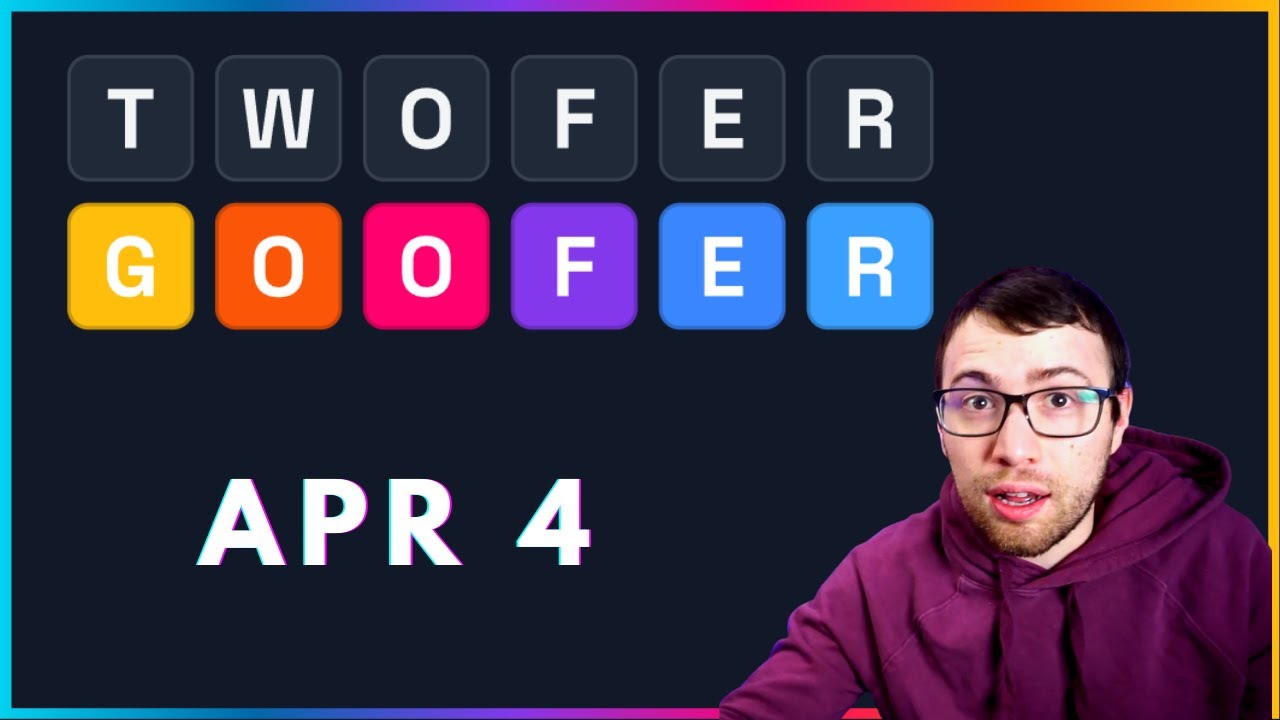 Twofer Goofer - Guess The Rhyming Pair of Words (April 4) - YouTube
