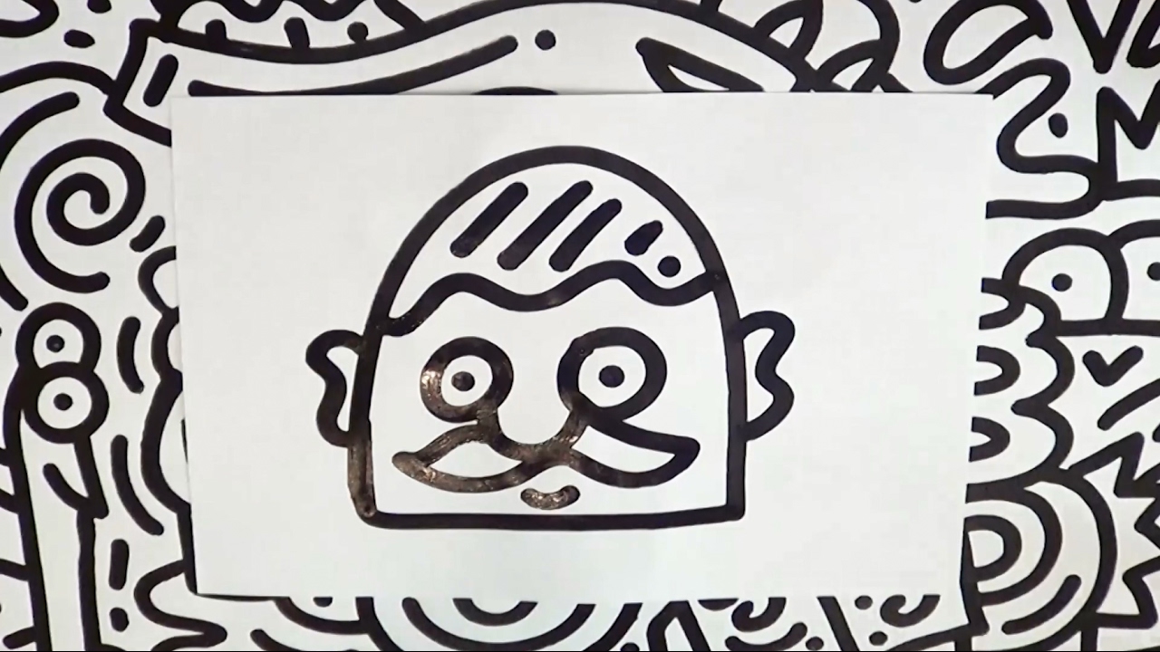How To Draw a Moustache Man - YouTube