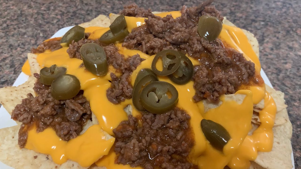 Nachos con picadillo | Receta para principiantes, carne molida - YouTube
