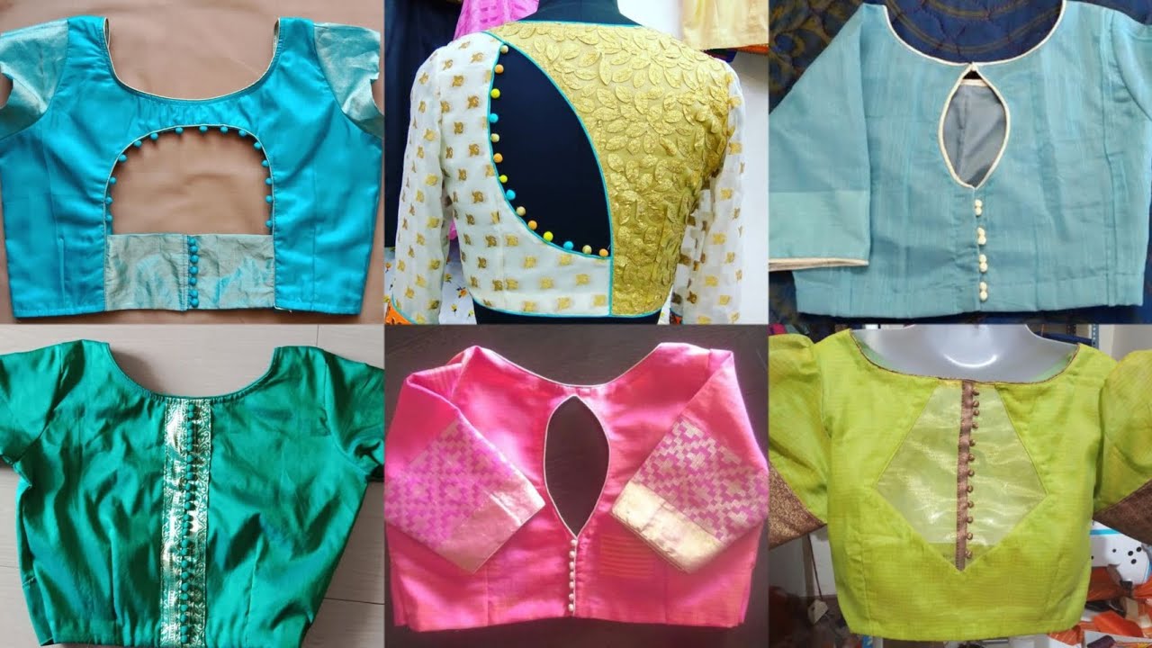 New Blouse Design Potli Button / Potli Button Wale Blouse Ke Design ...