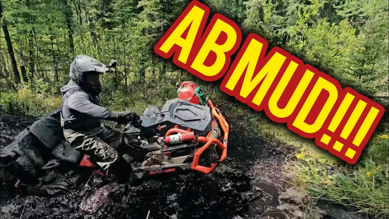 MUDDING AND CAMPING! Wilderness Village Alberta, Can am outlander 1000 ...