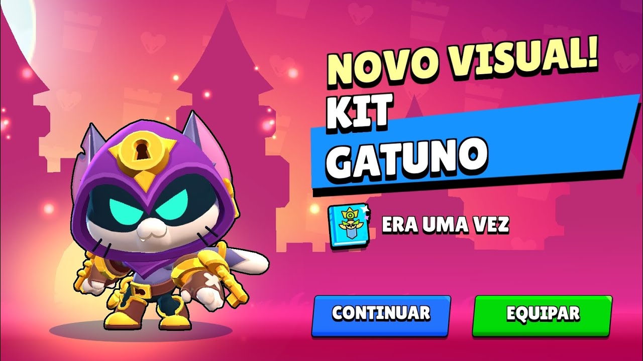 KIT GATUNO nova SKIN + PIN ANIMAÇÕES | brawl stars - YouTube