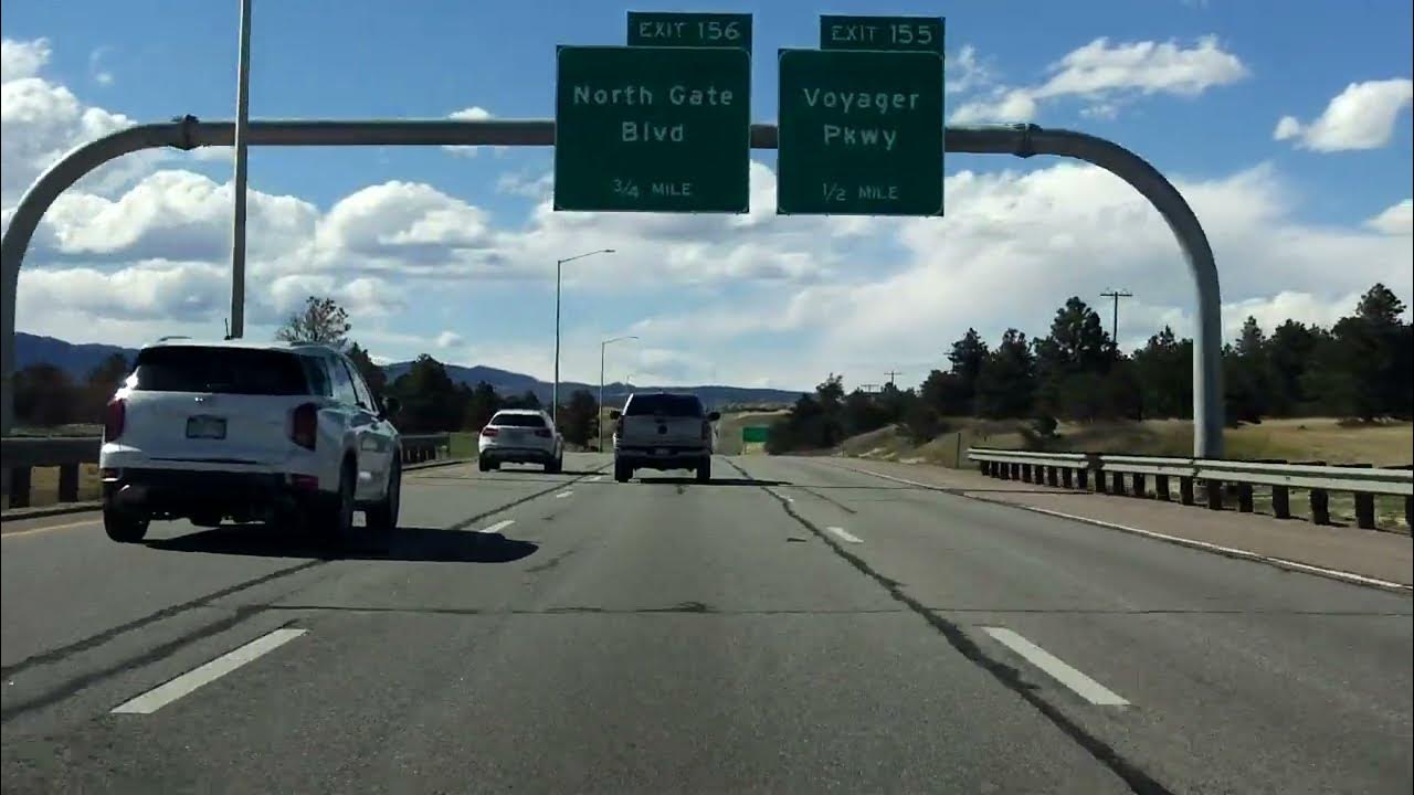 Interstate 25 - Colorado (Exits 150 to 161) northbound - YouTube