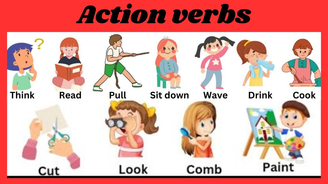 Action Verbs For Beginner / Action verbs / Vocabulary / #GPSKIDS - YouTube