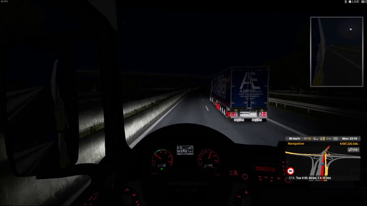 ETS2 NIGHT TRUCKING - YouTube