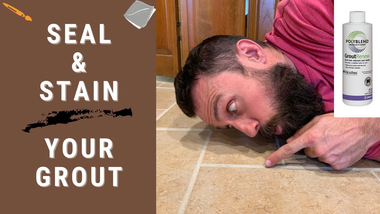 Tile and Grout , Seal and Color. - YouTube