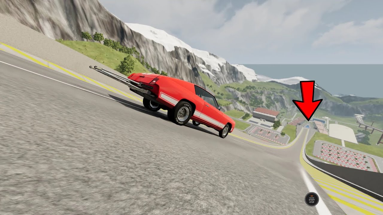 LONG HIGH SPEED JUMP #3 - BeamNG.drive - YouTube