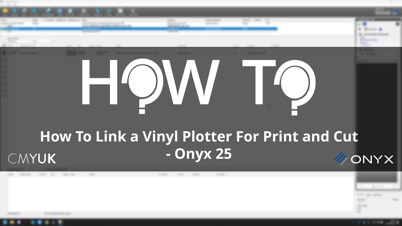 How To Link a Vinyl Plotter For Print and Cut - Onyx 25 - YouTube