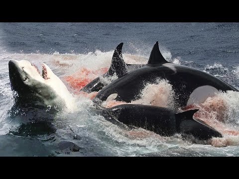 Orka Vs Büyük Beyaz Köpekbaliği - Köpekbalığı Vs Katil Balina Şaşırtıcı Karşılaştırma!