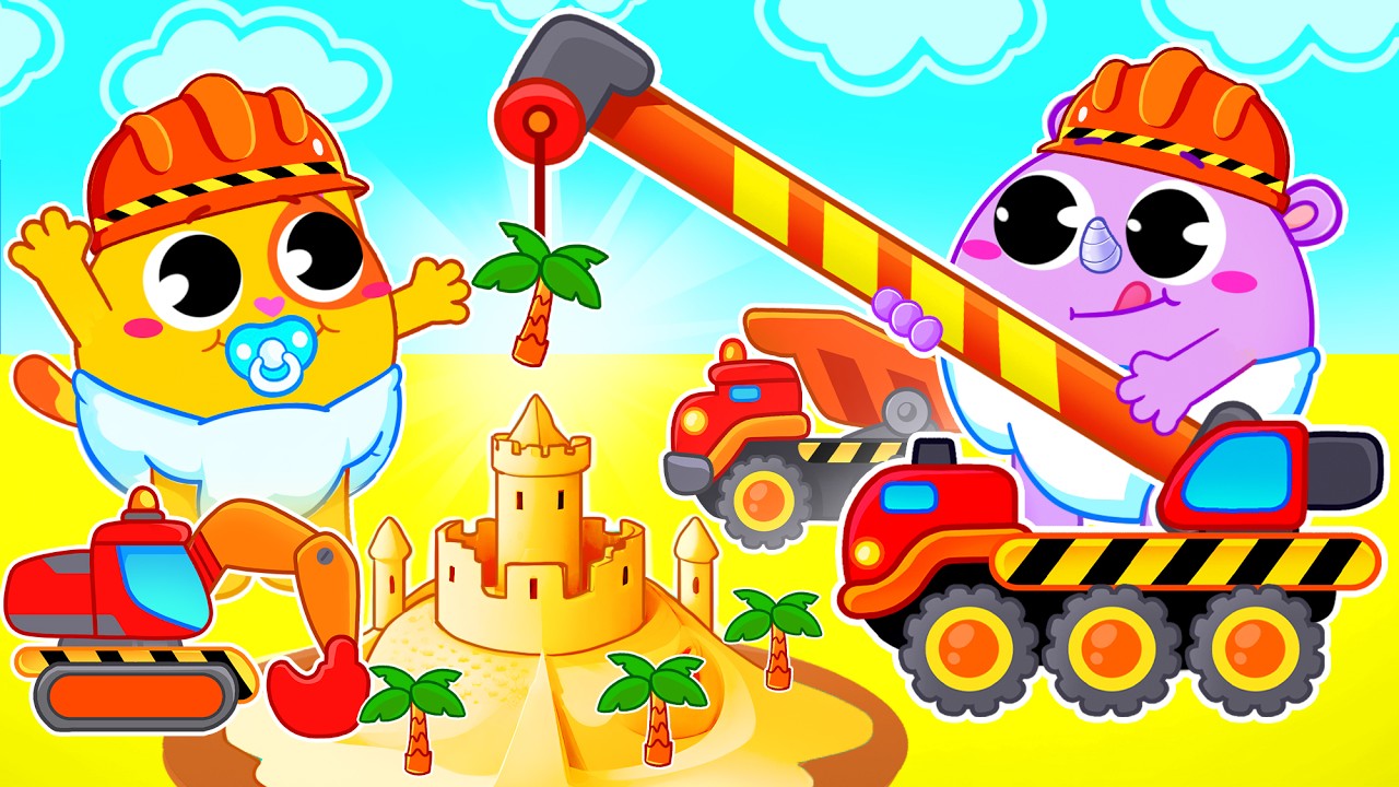 Little Construction Vehicles for Kids | Toddler Zoo Songs For Baby ...