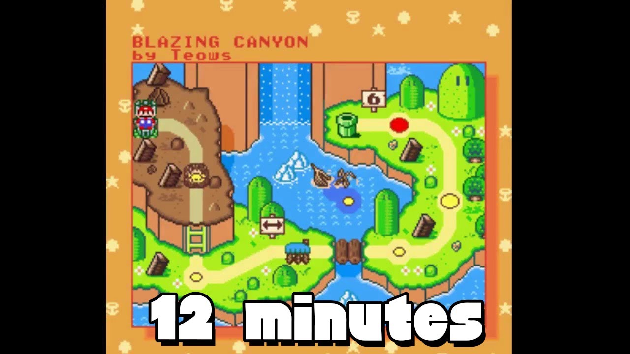 SUPER MARIO WORLD HACK ROM - 1ST KOCHOBO DOURADO 12 MINUTES - YouTube