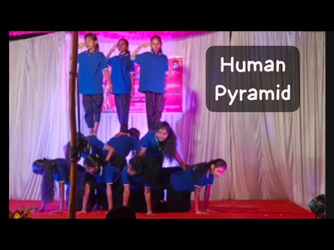 Human Pyramid formation by children - YouTube