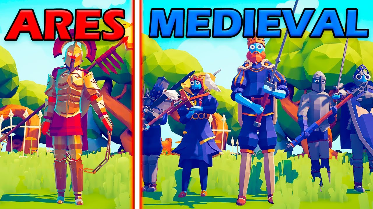 ARES TEAM vs MEGA MEDIEVAL TEAM - Totally Accurate Battle Simulator | TABS - YouTube