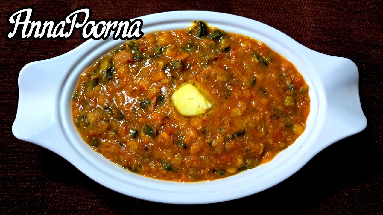 Toor Dal with Palak Gravy Recipe #cooking - YouTube