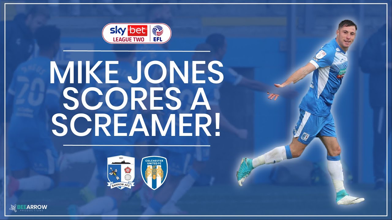 Mike Jones scores a screamer against Colchester! 🔥 - YouTube