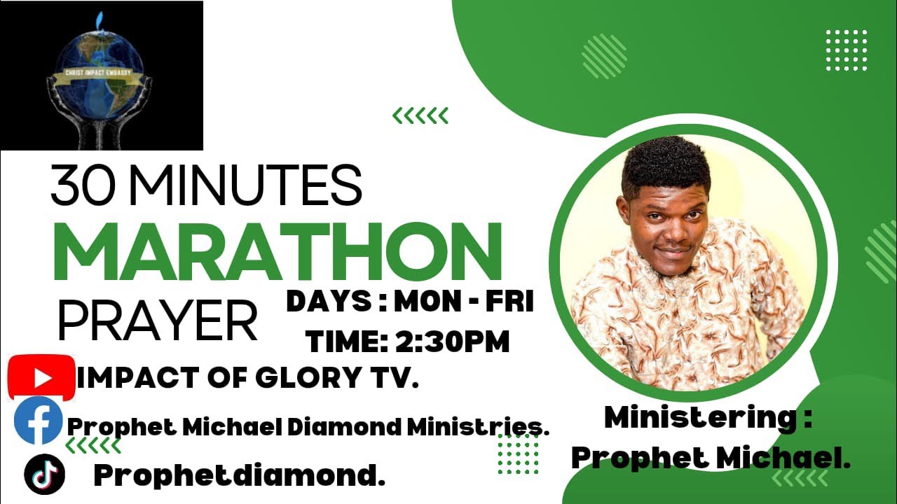 PROPHET MICHAEL LIVE: 30 Minutes marathon prophetic prayer||9th August ...