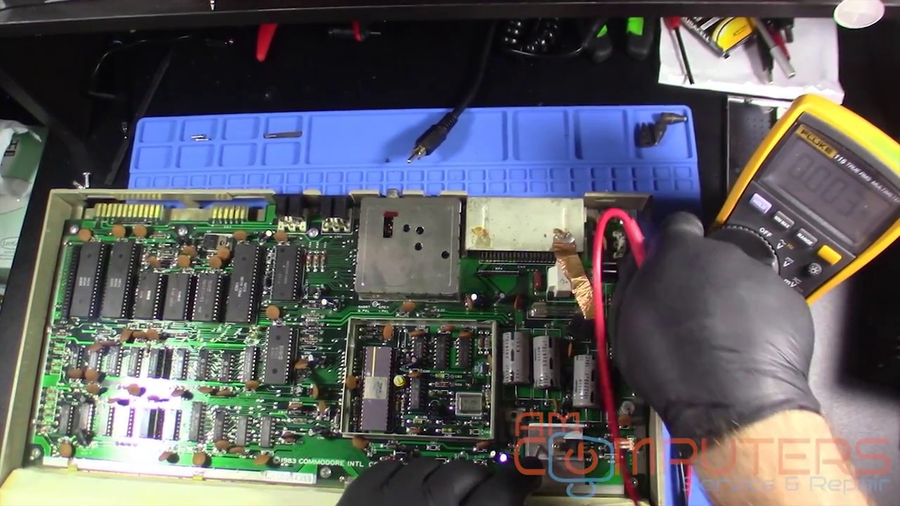 Commodore 64 Black Screen Repair. Faulty CIA Chip - YouTube