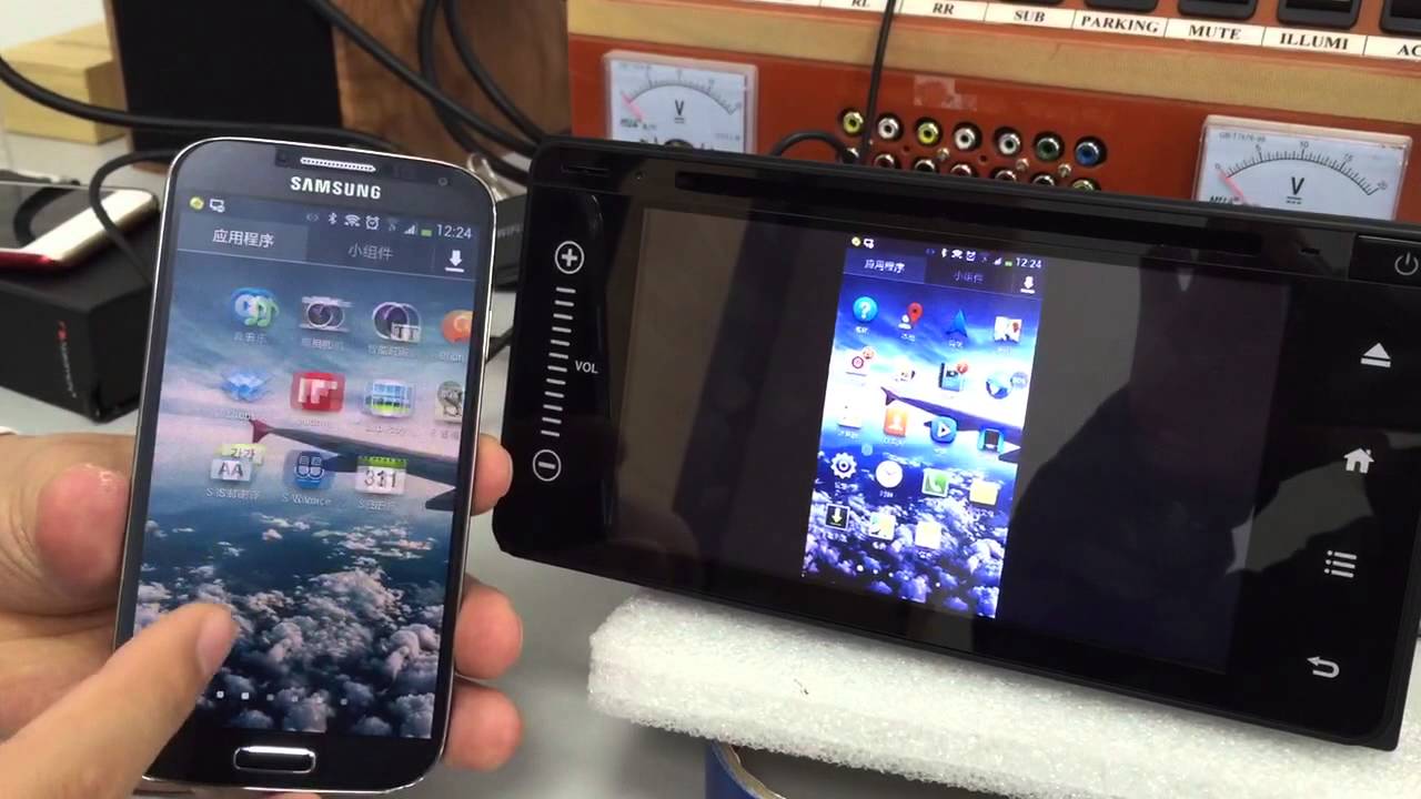 Android miracast works on in-dash via wifi - YouTube