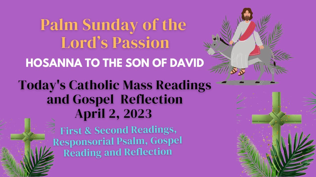 Palm Sunday Reading Catholic Catholic Holy Week Catholic Liturgical
