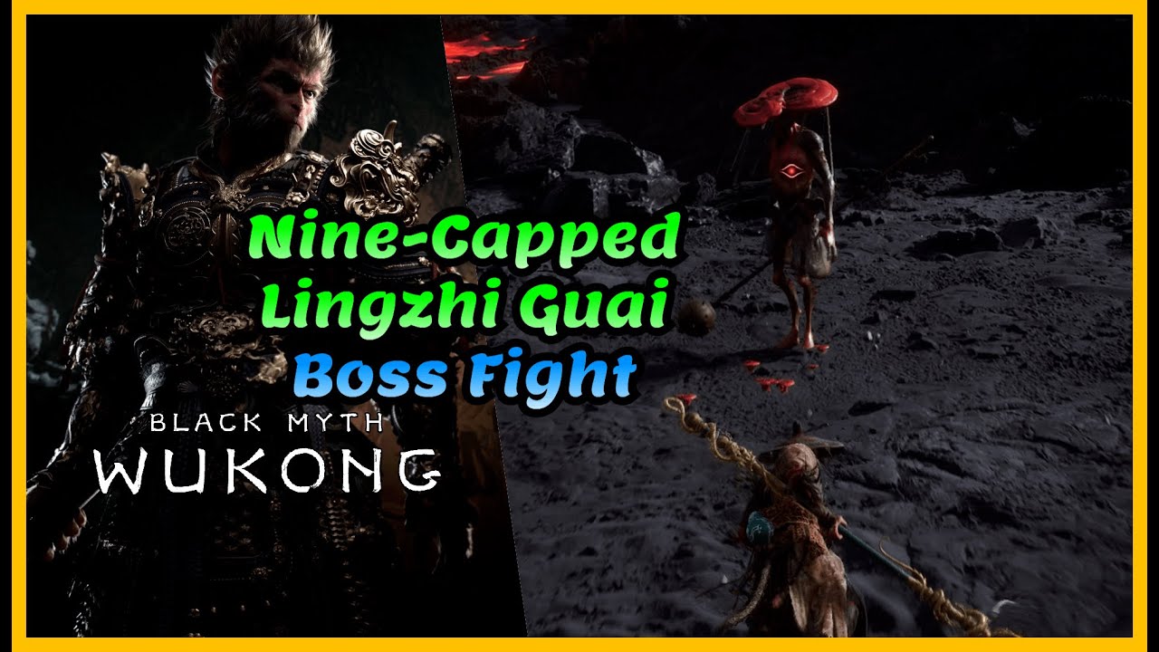 Black Myth Wukong: Nine-Capped Lingzhi Guai boss fight - YouTube