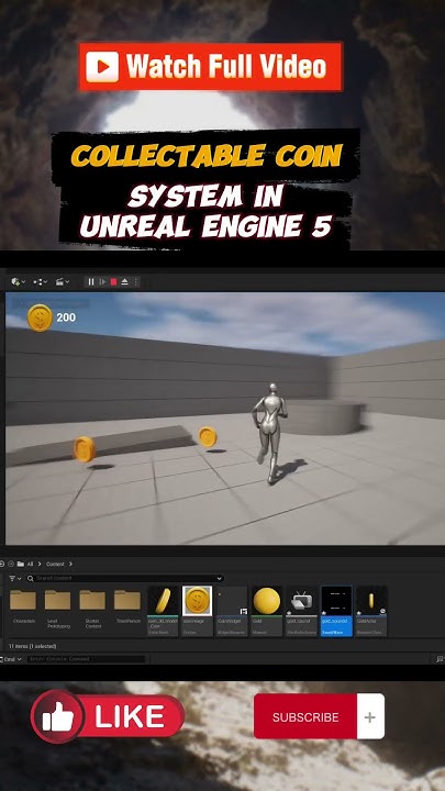 Unreal Engine Collectable Coin System in Unreal Engine 5 #Short - YouTube