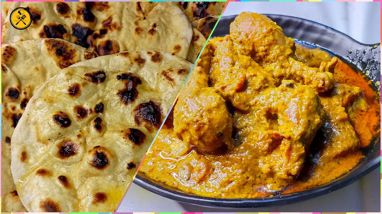 Atta Tandoori Roti & Chicken Korma combo - hotel style | Tawa grilled ...