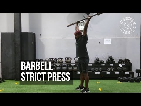 Barbell Strict Press - YouTube