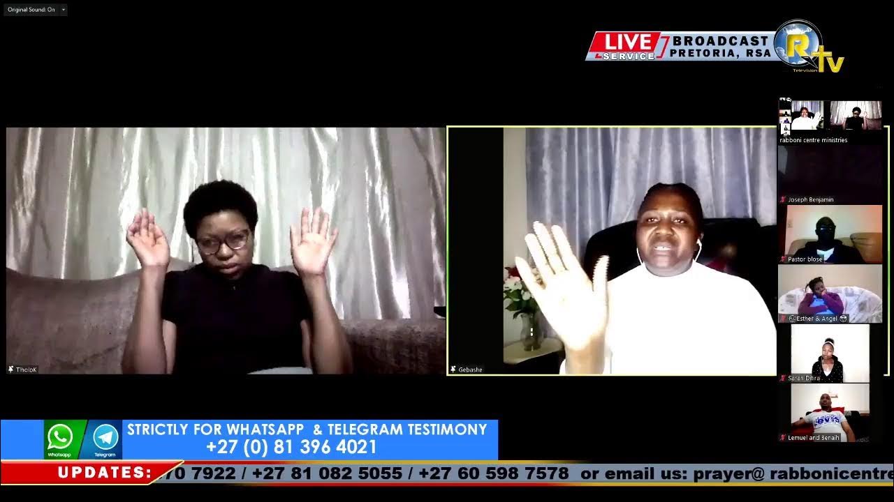 22 OCTOBER 2022 SATURDAY LIVE BROADCAST SERVICE WITH PROF. LESEGO DANIEL AND SONS PART 2 - YouTube