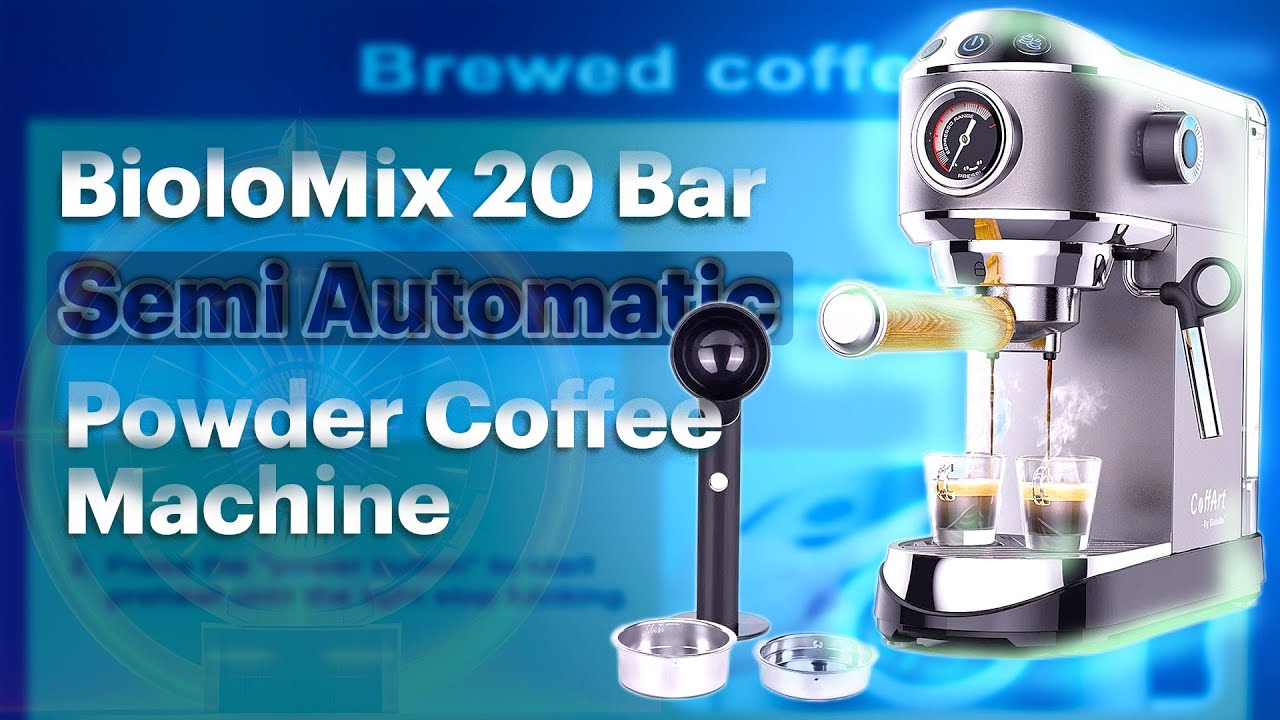 BioloMix 20 Bar Semi Automatic Coffee Machine: Perfect Espresso, Latte ...